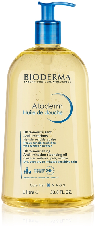 Bioderma Atoderm Shower Oil extra nourishing soothing shower oil for ...