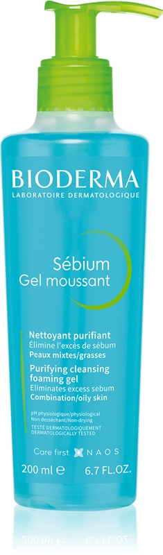 Bioderma Sébium Gel Moussant gel de curățare pentru ten gras și mixt ...