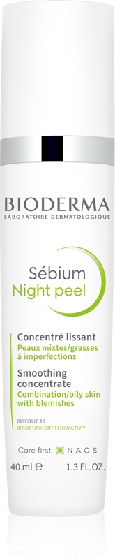 Bioderma Sébium Night Peel glättendes Peeling-Serum gegen die ...