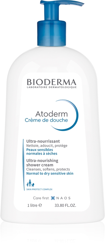 Bioderma Atoderm Shower Cream подхранващ душ крем за нормална към суха ...