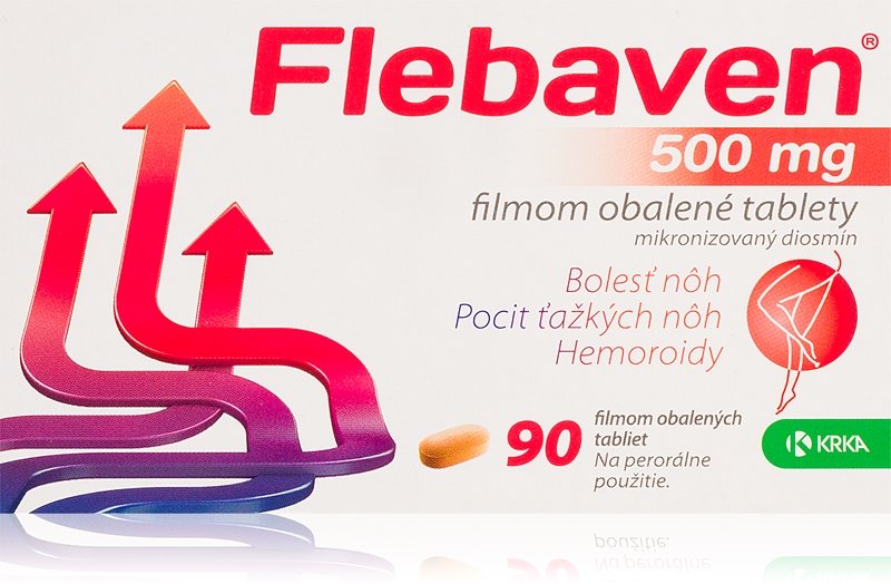 Flebaven Flebaven 500 mg tablety na liečbu opuchov, zápalov a žilných ...
