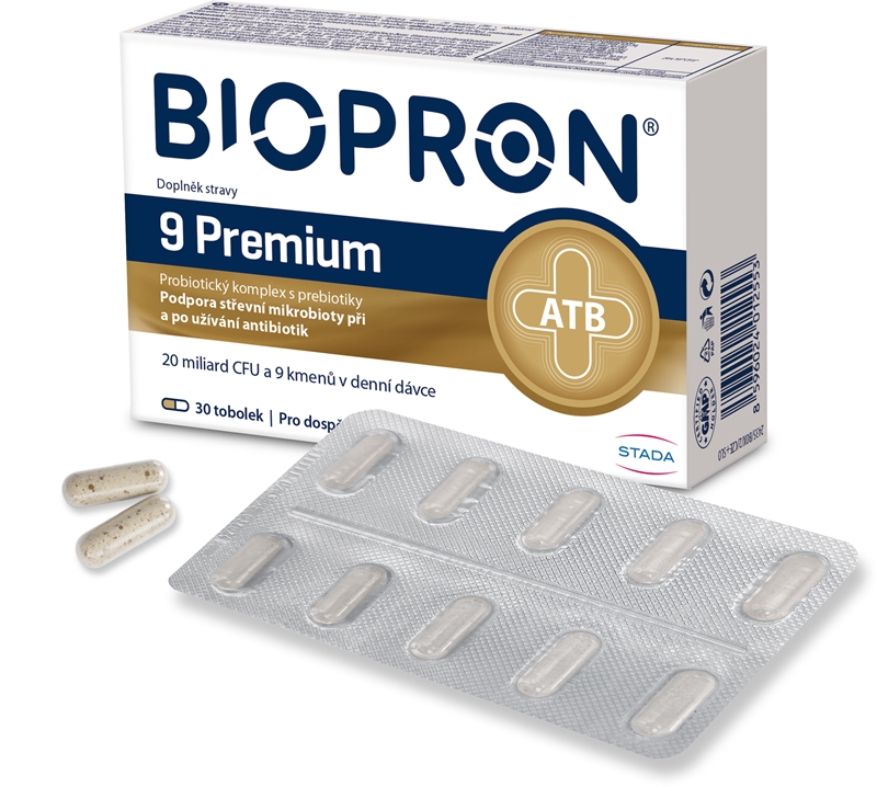 Biopron® 9 Premium tobolky s probiotiky | notino.cz