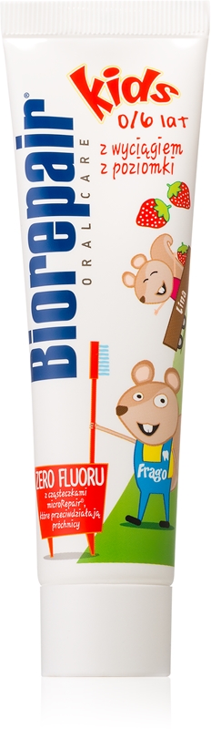 Biorepair Kids 0-6 Strawberry Toothpaste for Children to restore dental ...