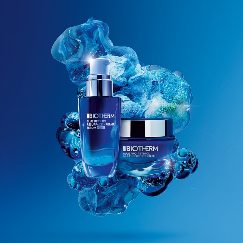 Biotherm Blue Retinol Resurface and Repair Night Serum regenerierendes ...