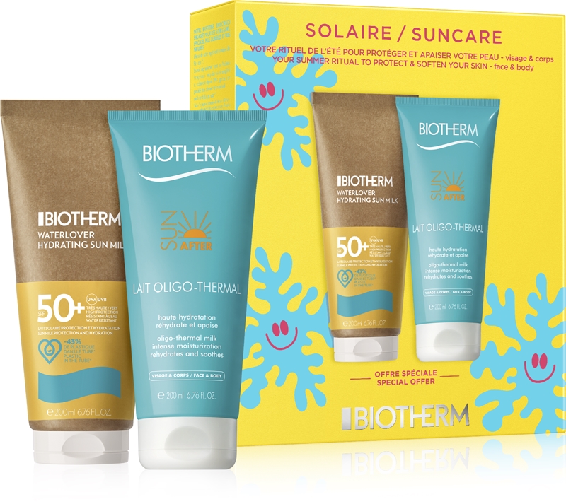 Biotherm Waterlover Sun Milk подаръчен комплект за жени | notino.bg