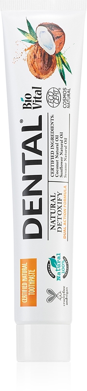 BioVital Dental Natural Detoxify Organic Toothpaste for protection of ...