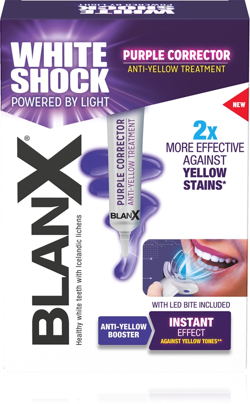 BlanX Shock Purple Treatment conjunto de branqueamento para dentes ...