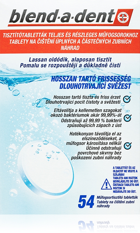 Blend-a-dent Long Lasting Freshness cleansing tablets for removable ...