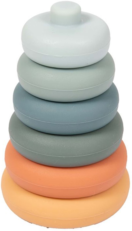 Bo Jungle B-Silicone Stacking Rounds stackable tower | notino.ie