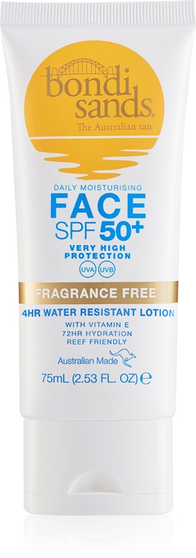 Bondi Sands SPF 50+ Face Fragrance Free face sun cream fragrance - free ...