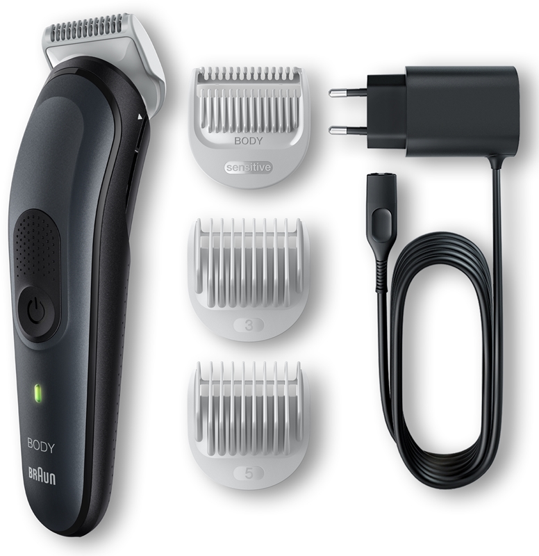 Braun Body Groomer BG3350 body hair trimmer + replacement heads ...
