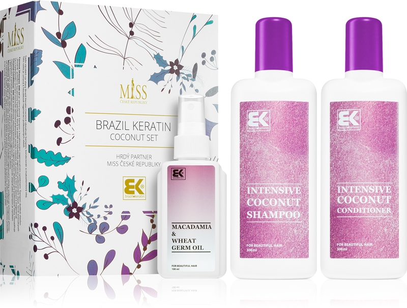 Brazil Keratin Set Miss Coconut Gift Set with regenerative effect ...