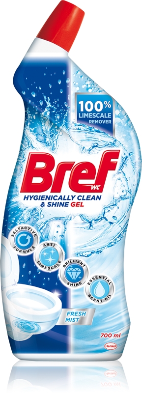 Bref Hygienically Clean & Shine Gel Fresh nettoyant WC | notino.fr