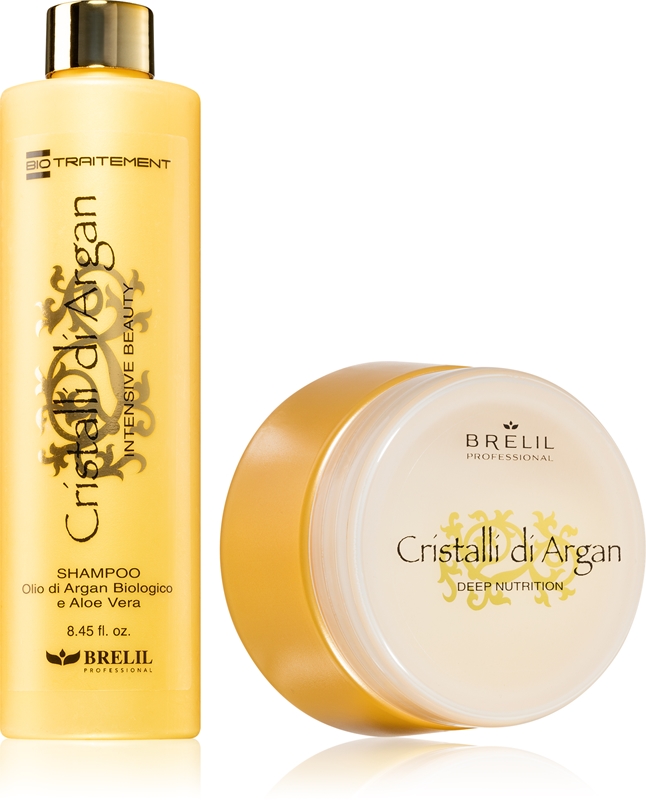 Brelil Professional Cristalli di Argan Set gift set (for shiny and soft ...