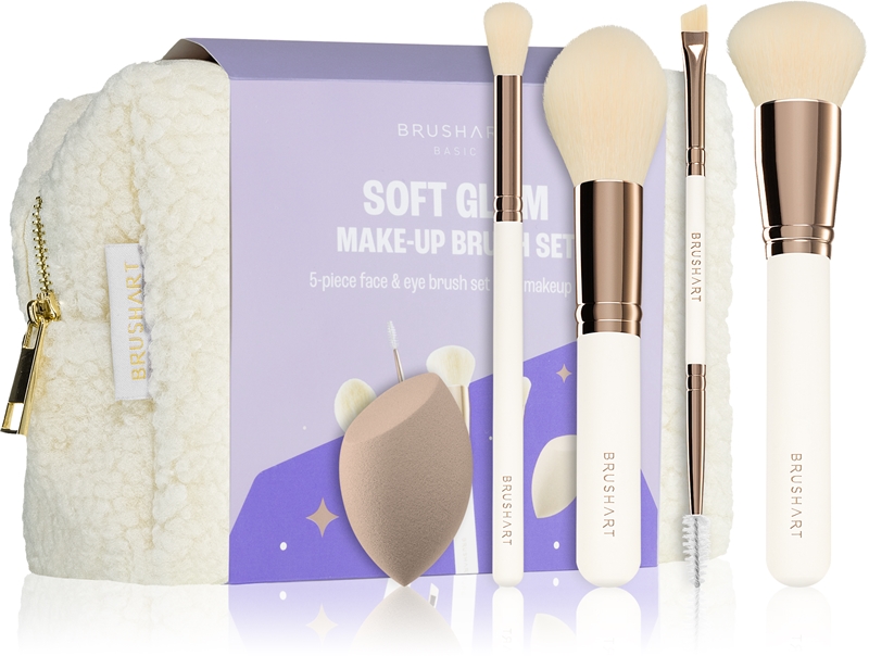 BrushArt Basic Soft Glam make-up brush set set de pensule cu geantă ...