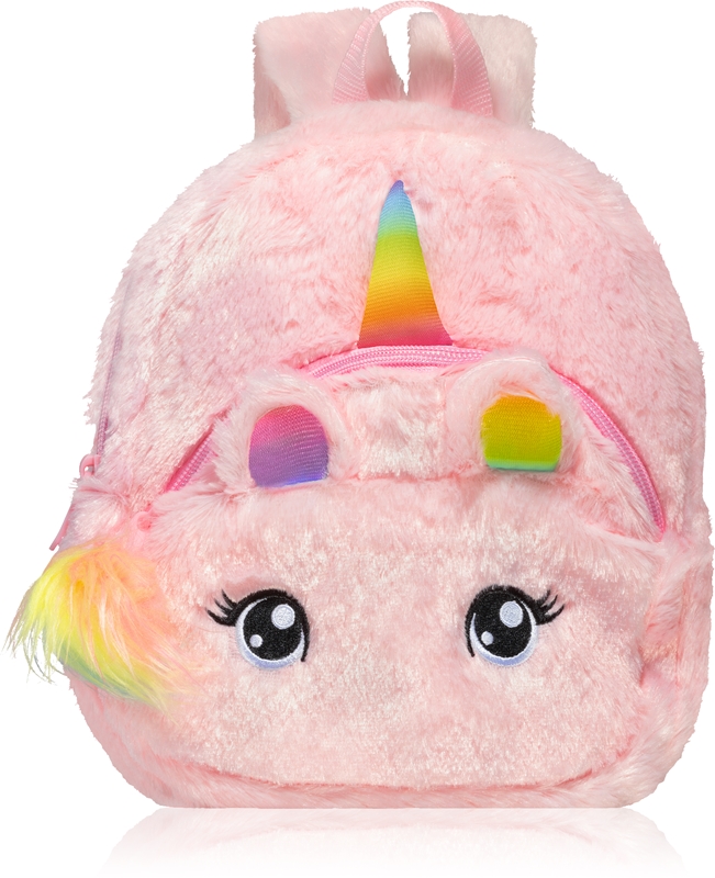BrushArt KIDS Fluffy unicorn backpack Small children’s rucksack ...