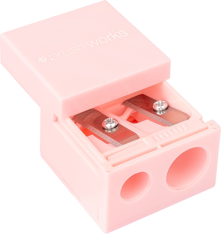 Brushworks Pencil Sharpener Afia duplo para lápis de maquilhagem ...