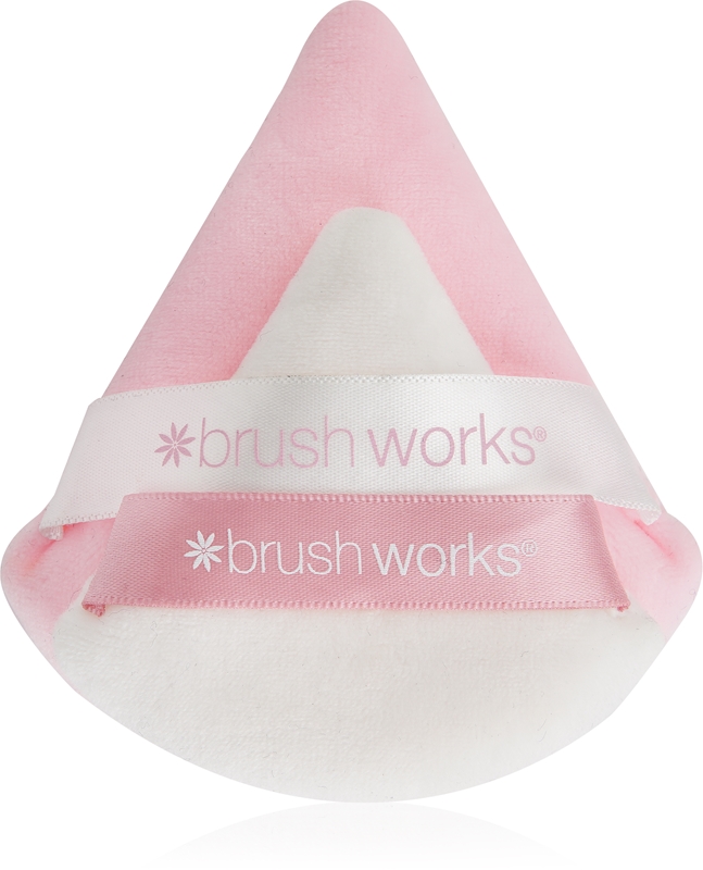 Brushworks Triangular Powder Puff Duo piumino da cipria | notino.it