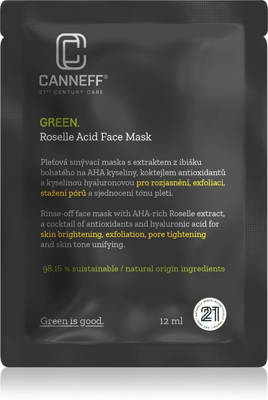 Canneff Green Roselle Acid Face Mask Exfoliating Masque With AHAs ...