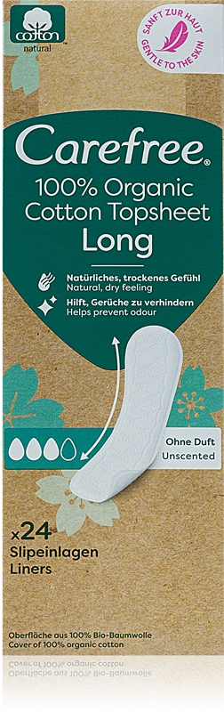 Carefree Organic Cotton Long panty liners | notino.ie