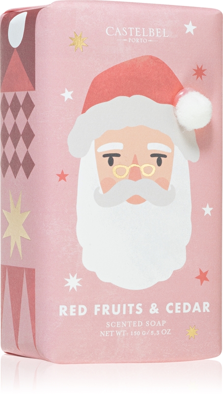 Castelbel Santa Claus Red Fruit & Cedar savon solide | notino.fr
