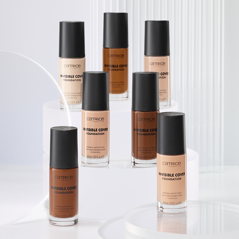 Catrice Invisible Cover Foundation flüssiges deckendes Make-up mit Matt ...