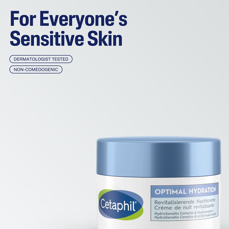 Cetaphil Optimal Hydration Replenishing Night Cream Mitrinošs nakts ...