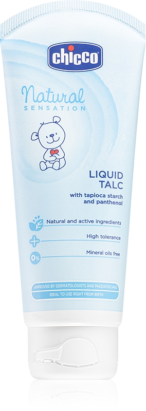 Chicco Natural Sensation Liquid Talc crema universala in tub pentru nou-nascuti si copii | Notino.ro