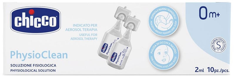 Chicco PhysioClean Physiological Solution fyziologický roztok do nosa ...