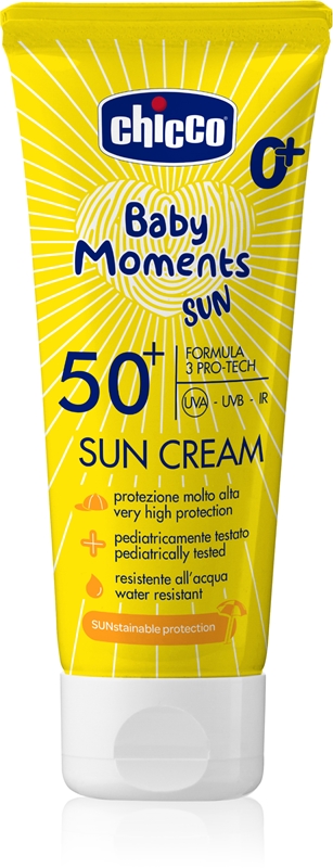 Chicco Baby Moments Sun krema za sunčanje SPF 50+ za djecu od rođenja | Notino.hr