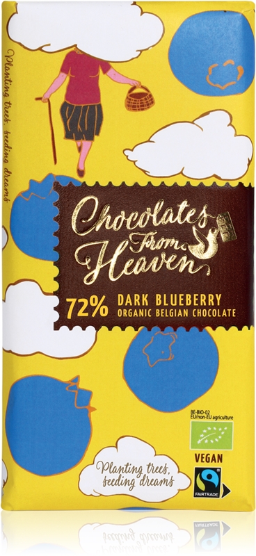 Chocolates from Heaven Dark Chocolate With Blueberry Bitterschokolade ...