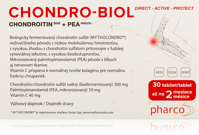Chondro-Biol Chondro-Biol tablety pro správnou funkci chrupavek a kostí ...