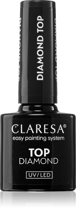 Claresa UV/LED Top Diamond No Wipe Anti-Effusion Top Coat for Shine and ...