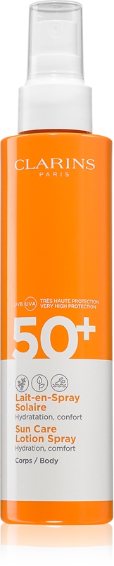 Clarins Sun Care Lotion Spray protective sunscreen spray SPF 50 ...