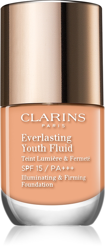 Clarins Everlasting Youth Fluid Foundation озаряващ фон дьо тен SPF 15 | notino.bg