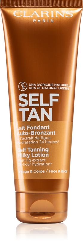Clarins Self Tan Milky Lotion Self-Tanning Milk for body and face ...