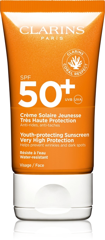 Прегледи на Clarins Sun Care Youth-Protecting Sunscreen слънцезащитен ...