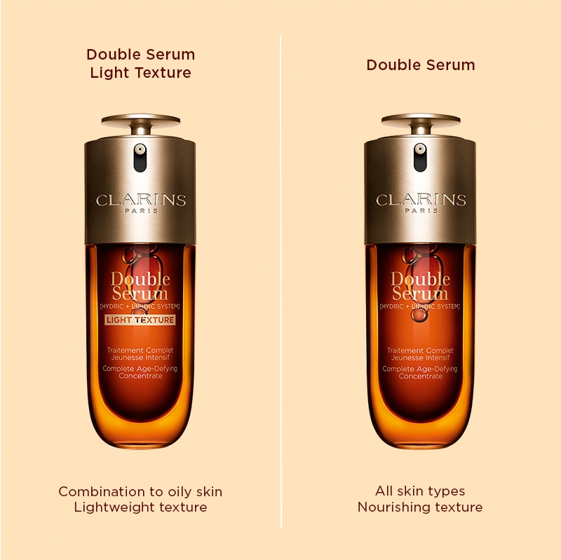 Clarins Double Serum Light Texture интензивен серум против стареене на ...