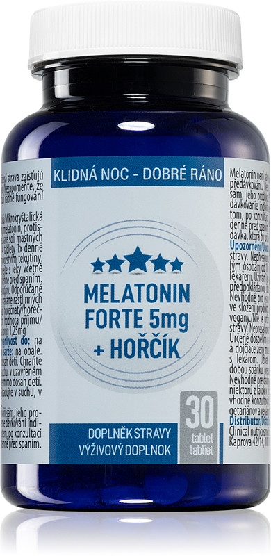 Clinical Melatonín Forte 5mg + Horčík výživový doplnok pre pokojný ...