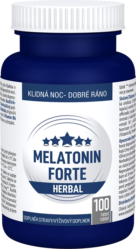 Clinical Melatonin Forte Herbal tablety pre pokojný spánok | notino.sk