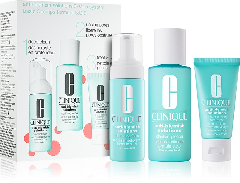 Clinique Anti-Blemish Solutions™ Clear Skin System Starter Kit travel ...