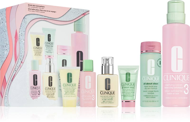 Clinique 3 Steps Skincare Set For Oily Skin gift set (for the face ...