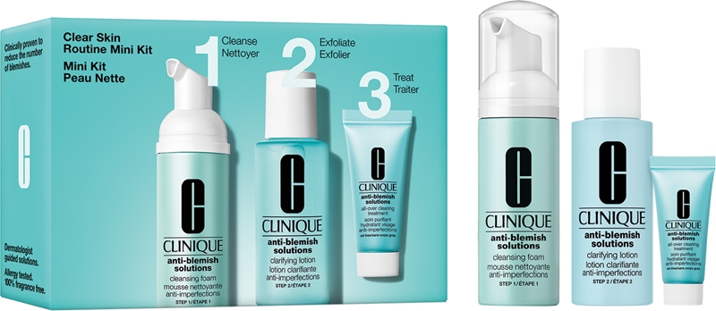 Clinique Mini Kit Clear Skin Routine zestaw upominkowy do doskonałego ...