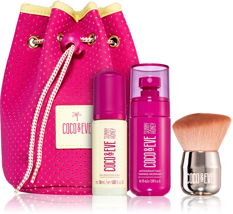 Coco & Eve Sunny Honey Tan Masters Kit Travel Set (with self-tanning ...