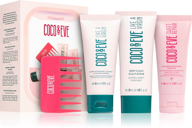 Coco & Eve Travel Hair Kit комплект за пътуване (За коса) | notino.bg