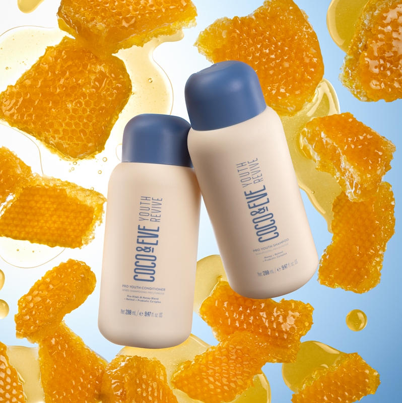 Coco & Eve Youth Revive Pro Youth Hair Duo Kit set for shiny and soft ...