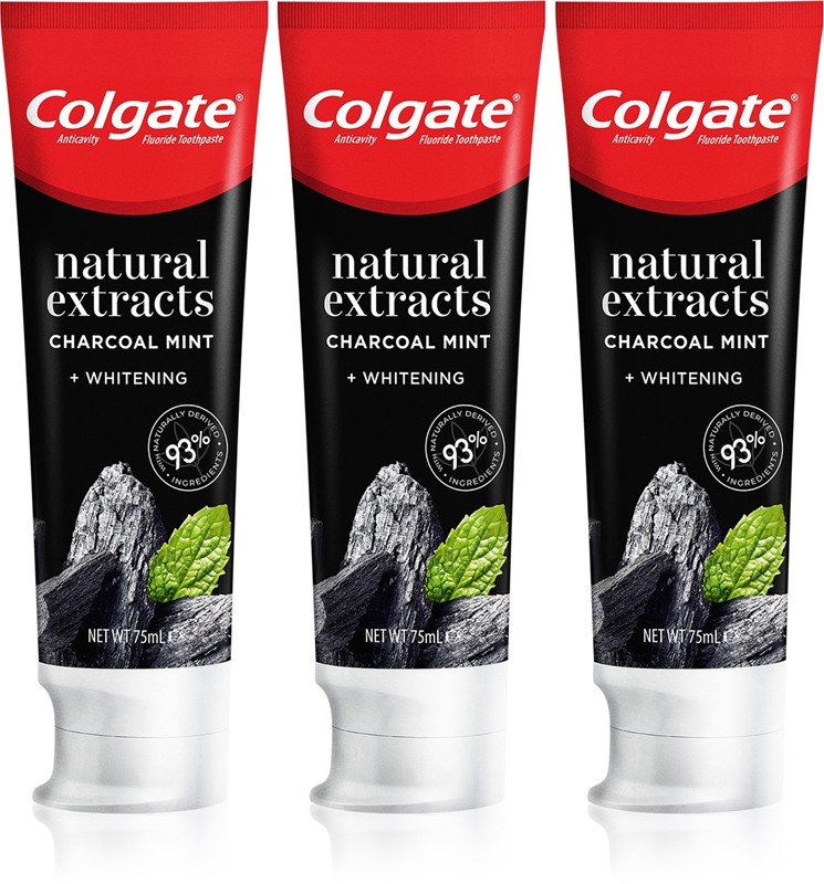 Colgate Natural Extracts Charcoal + White whitening toothpaste with ...