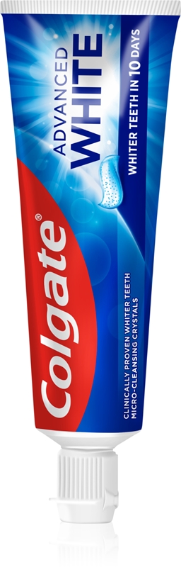 Colgate Advanced White bělicí pasta proti skvrnám na zubní sklovině ...