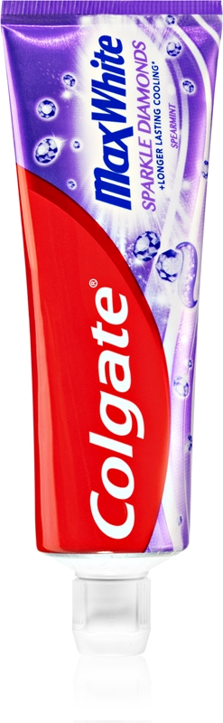 Colgate Max White Sparkle Diamonds whitening toothpaste with fluoride ...