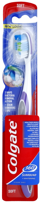 Colgate 360° Surround + Whitening Toothbrush Soft | notino.dk